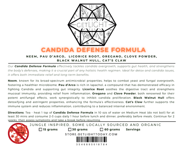 Candida Defense Tea - Supreme Anti-Fungal, Anti-Yeast Formula – getLIGHT